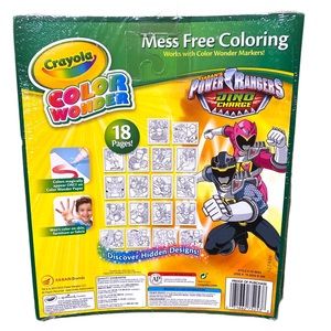 Crayola | Toys | Bundle Of 5 Power Rangers Crayola Color Wonder ...